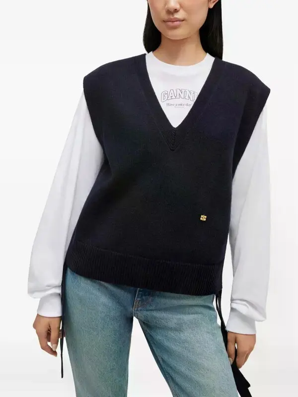 GANNI Classic Wool Vest