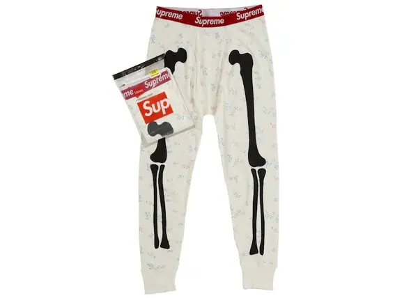 Supreme Hanes Bones Thermal Pant - Floral