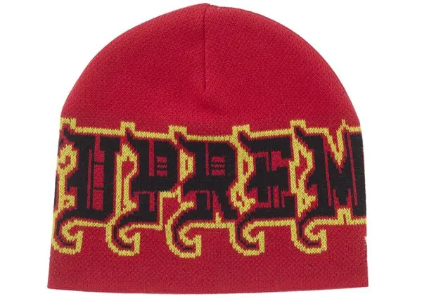 Supreme Outline Beanie - Red