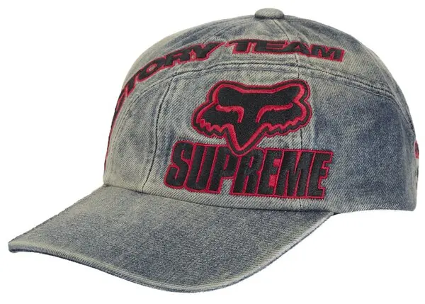 Supreme Fox Racing 6-panel Cap - Denim