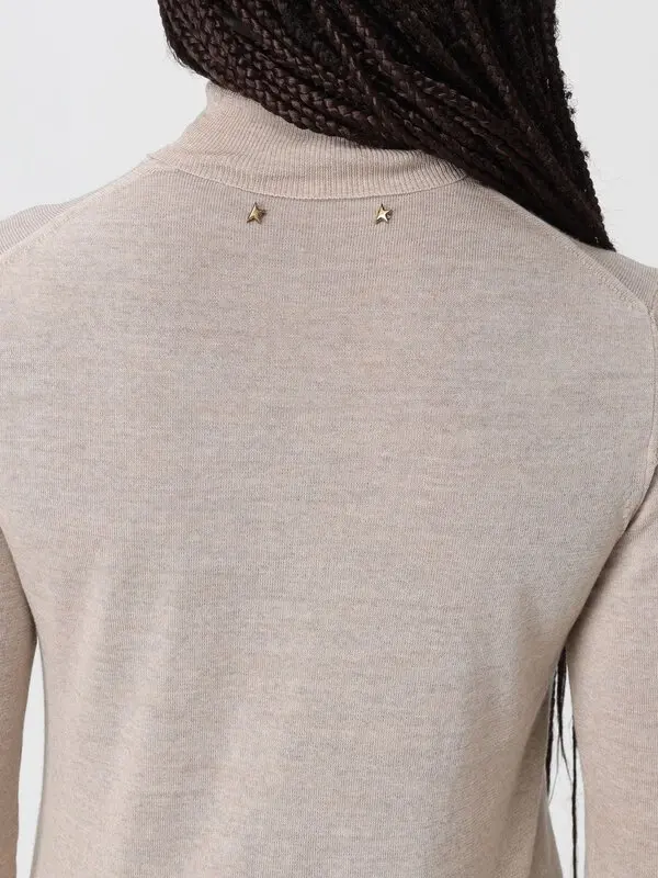 GOLDEN GOOSE High Neck Sweater - Beige
