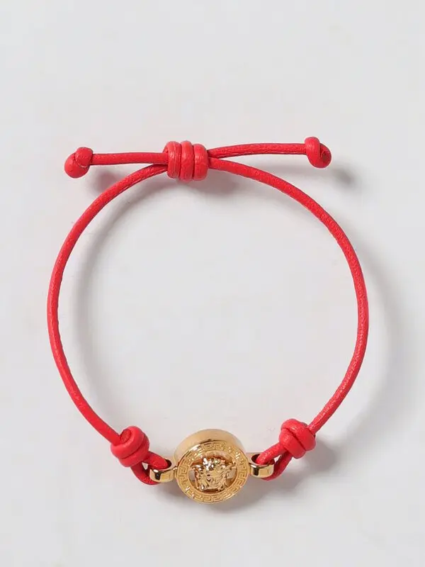 Versace Embellished Jewel Bracelet - Red