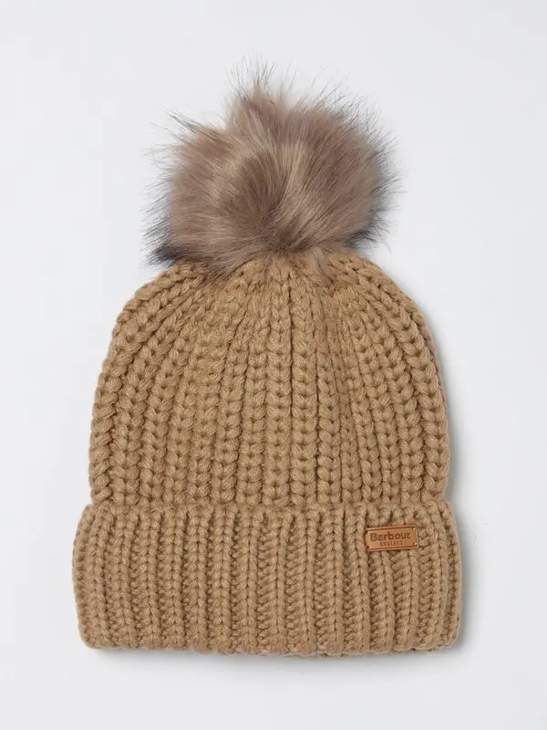 Barbour Ribbed Beanie - Camel