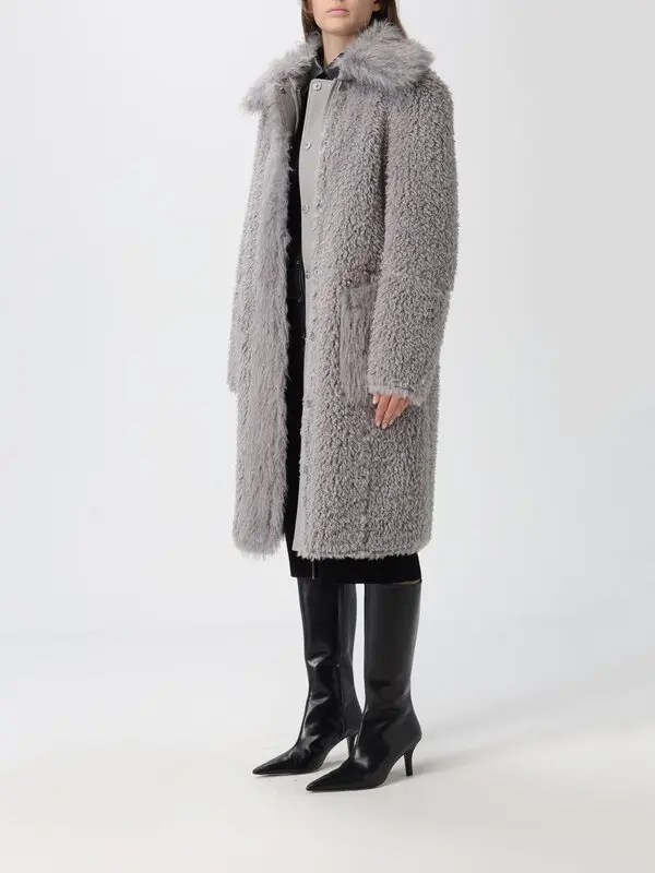 Patrizia Pepe Fur Coat - Pearl