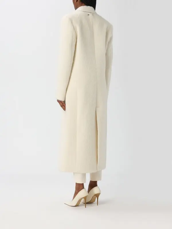 Patrizia Pepe Long Overcoat - Natural