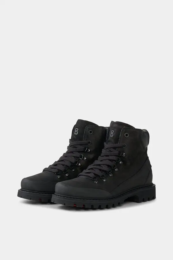 Bogner Mid Boots Helsinki With Spikes - Black