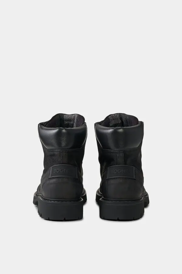 Bogner Mid Boots Helsinki With Spikes - Black