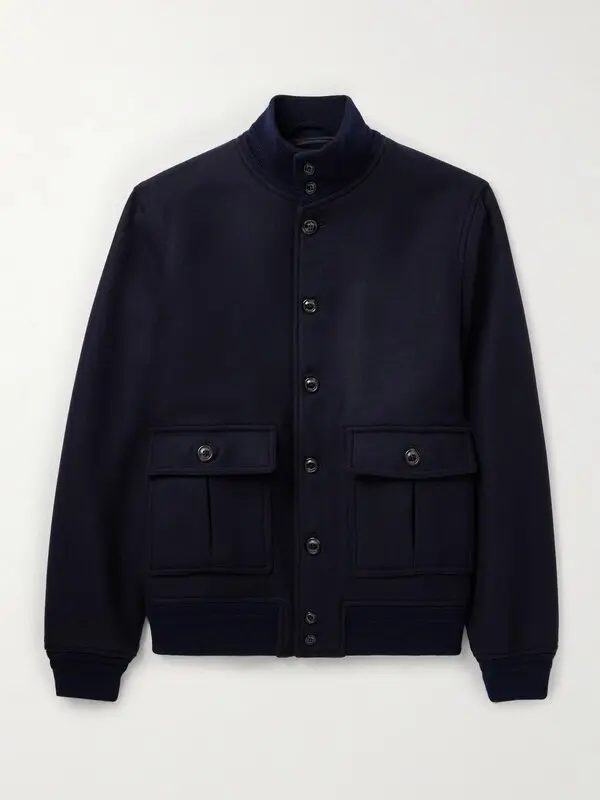 VALSTAR Virgin Wool Bomber Jacket