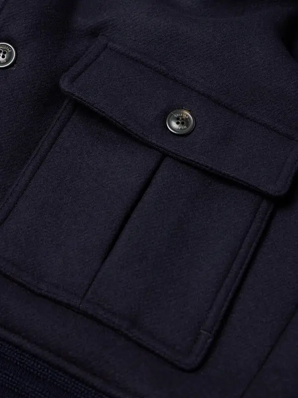 VALSTAR Virgin Wool Bomber Jacket