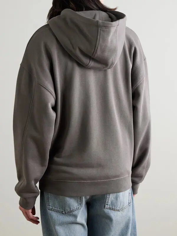 Loewe Logo-embroidered Zip-up Hoodie