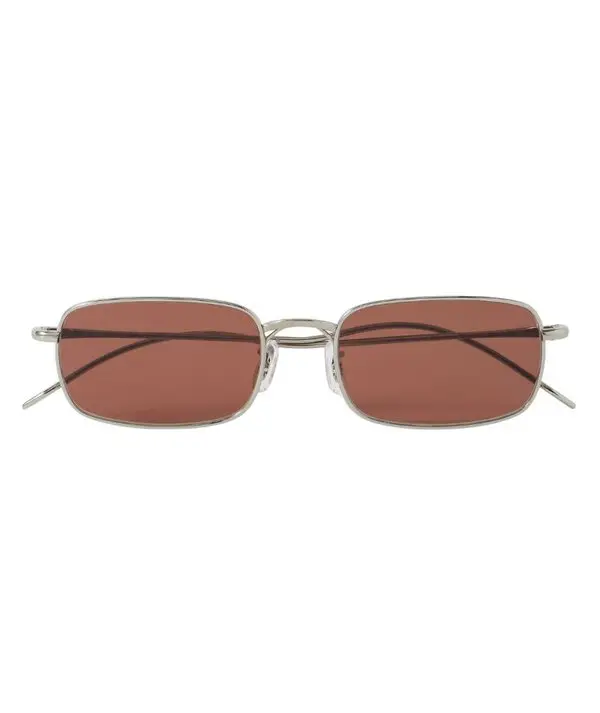 Oliver Spencer Tk-14 Rectangle-frame Sunglasses - Silver