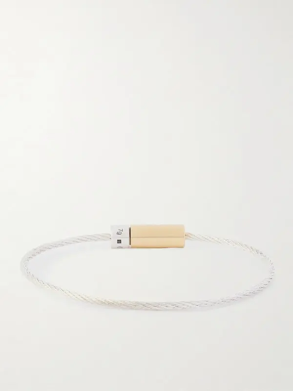 Le Gramme 7g Sterling And Gold Bracelet
