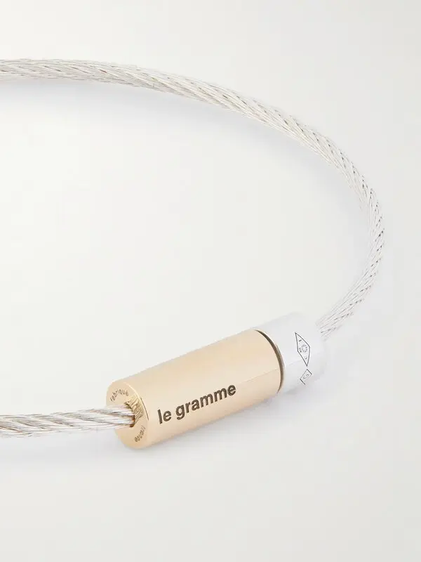 Le Gramme 7g Sterling And Gold Bracelet