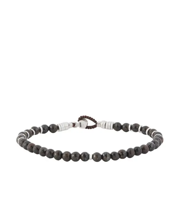MIKIA Circle4 Beaded Bracelet - Brown