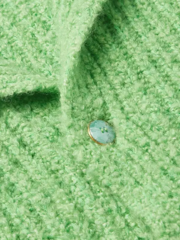 GOD'S TRUE CASHMERE Ribbed Cashmere Cardigan
