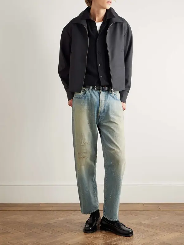 A.PRESSE Wool Shirt - Charcoal