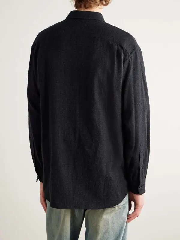 A.PRESSE Wool Shirt - Charcoal