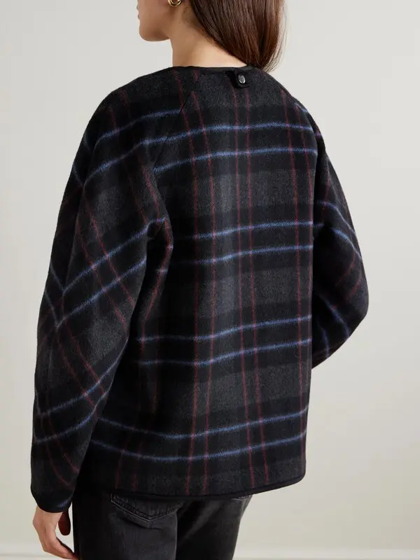 Veronica Beard Martine Scarf-detailed Wool-blend Jacket - Gray