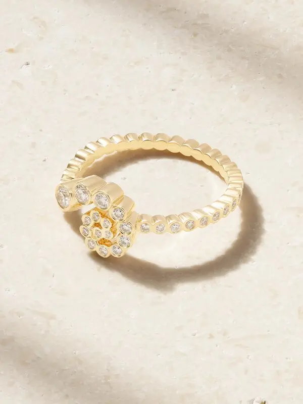 Sophie Bille Brahe Rêve Escargot 18-karat Recycled Diamond Ring - Gold