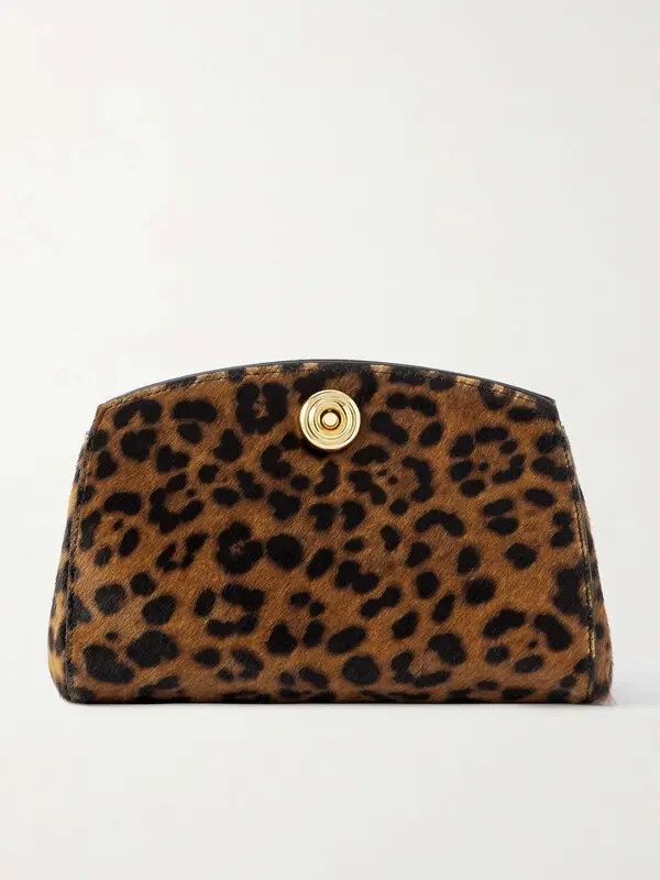 LIFFNER Leopard-print Calf Hair Clutch - Leopard Print