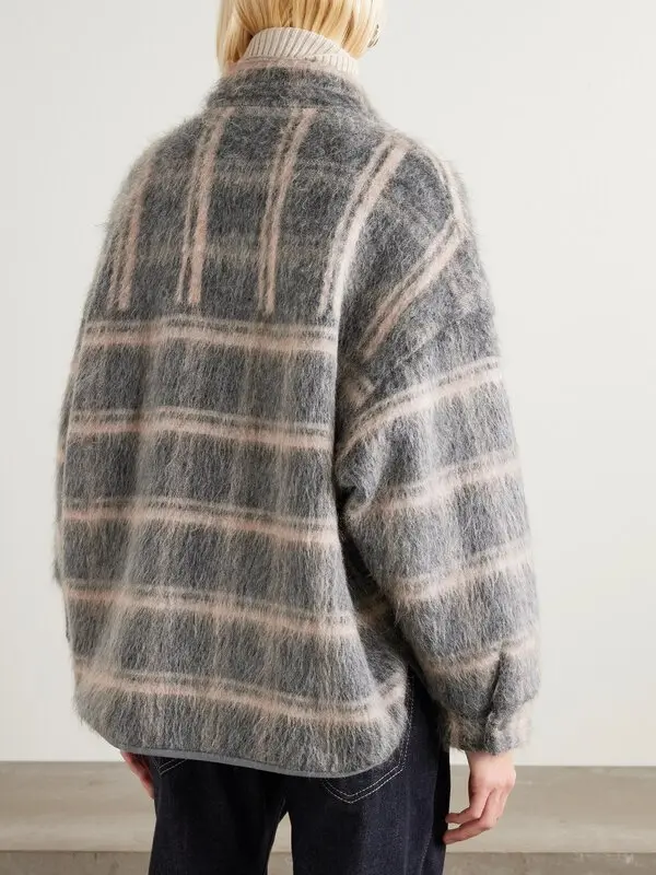 Brunello Cucinelli Bead-embellished Brushed Jacquard Jacket