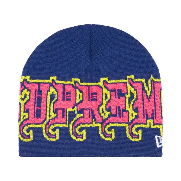 Supreme New Era Outline Beanie - Blue