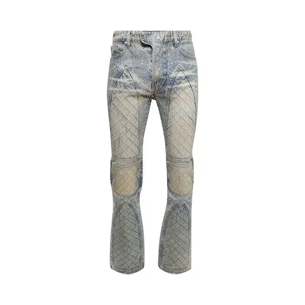 WHO DECIDES WAR BY EV BRAVADO Studded Moto Denim