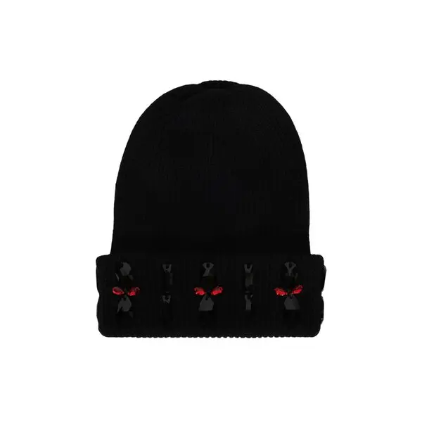 MELROSE HIGH Crown Of Cairo Beanie - Black