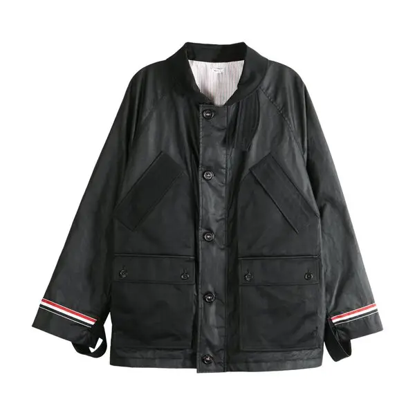 Thom Browne Cropped Shawl Collar Field Jacket