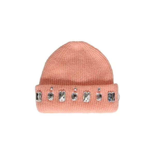 MELROSE HIGH Crown Of Cairo Beanie - Pink