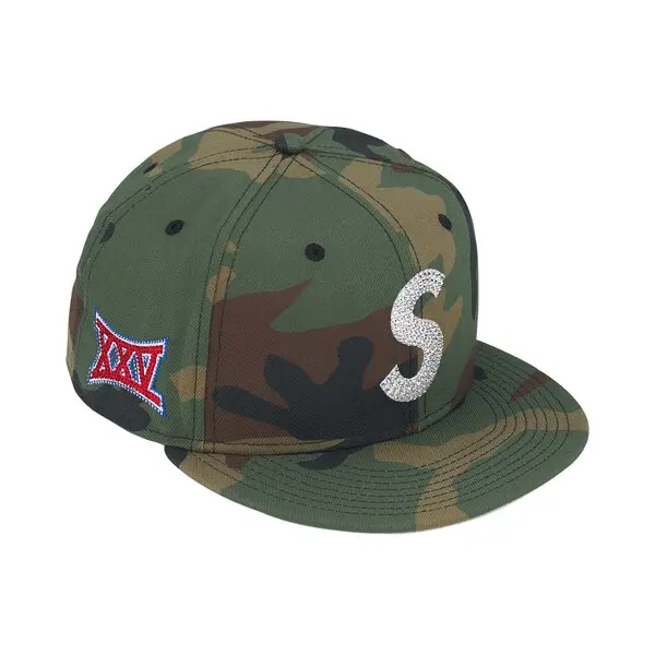 Supreme Swarovski S Logo New Era Cap - Green