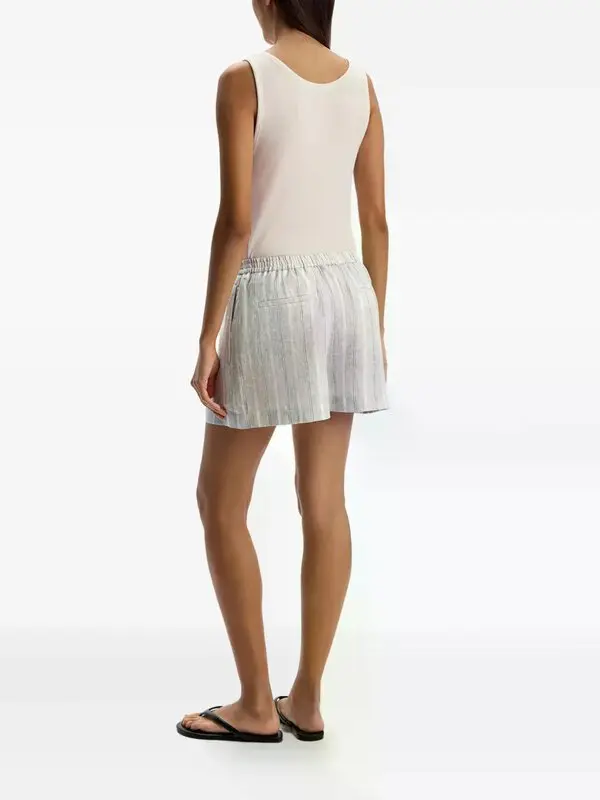 12 STOREEZ Striped Linen Shorts