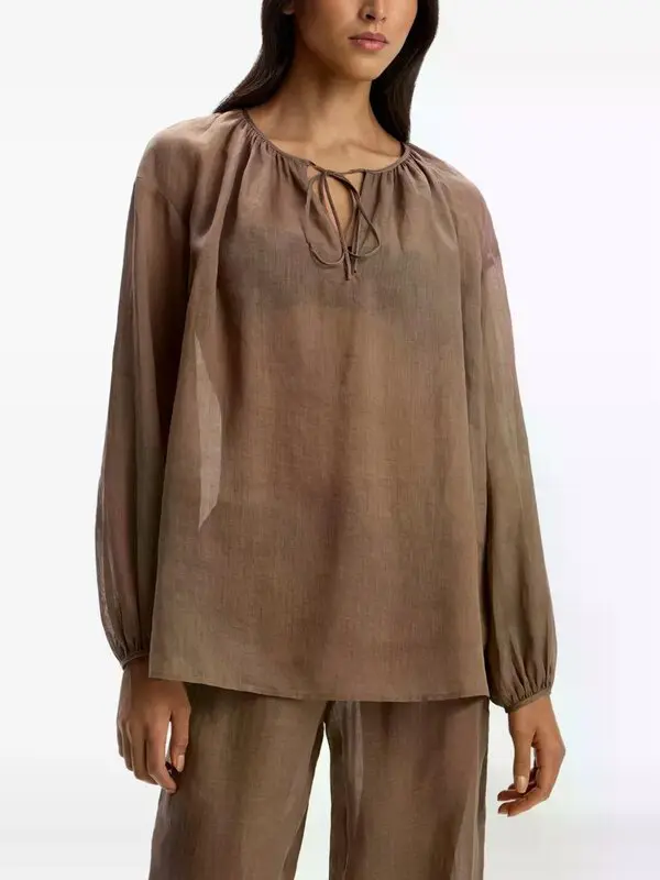 12 STOREEZ Rami Blouse - Brown