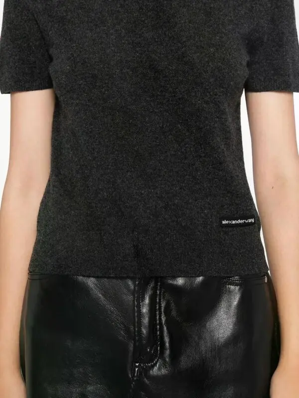 Alexander Wang Logo-patch Top