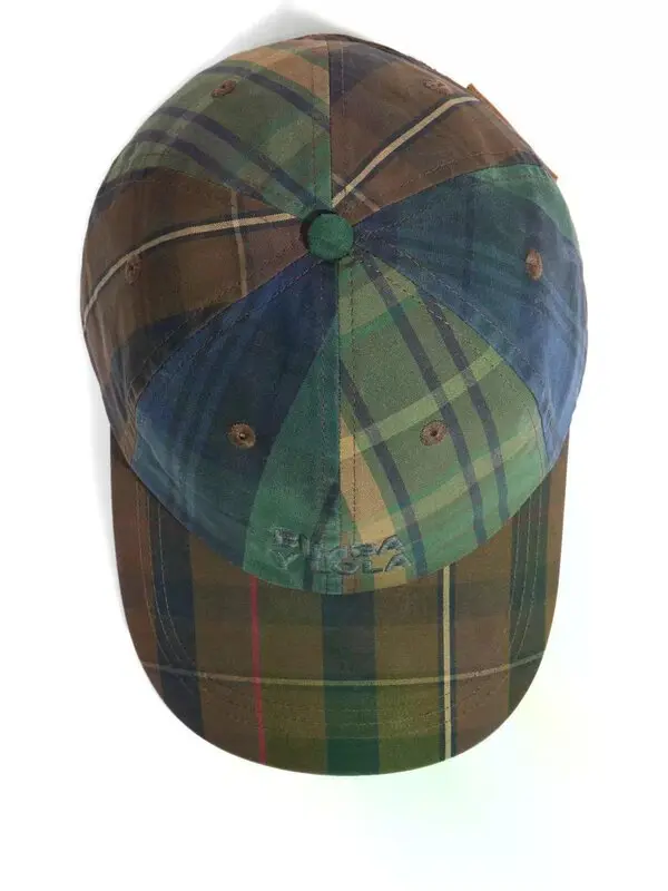 Bimba Y Lola Plaid Cotton Cap - Brown