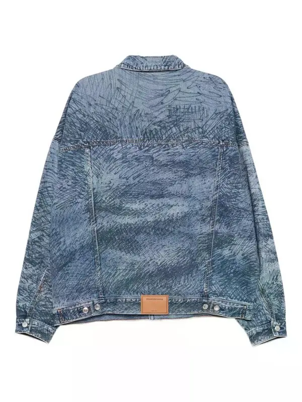Alexander Wang Marker-print Denim Jacket