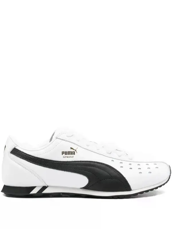 PUMA Leather Lace-up Sneakers - White