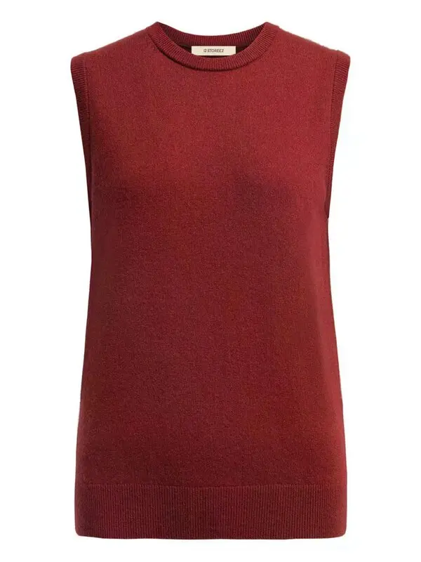 12 STOREEZ Sleeveless Cashmere Top