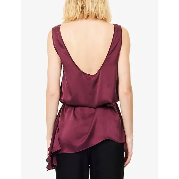 Dissh Lettie Belted Silk Top