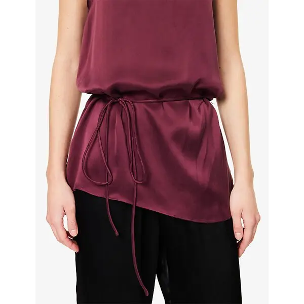 Dissh Lettie Belted Silk Top