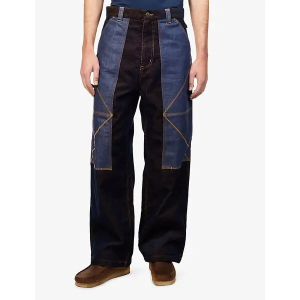 Carhartt Work In Progress X Nicholas Daley Og Double Knee Denim Trousers - Nd Dark Navy Mustard