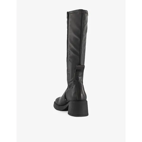 MIISTA Margit Leather Heeled Knee-high Boots