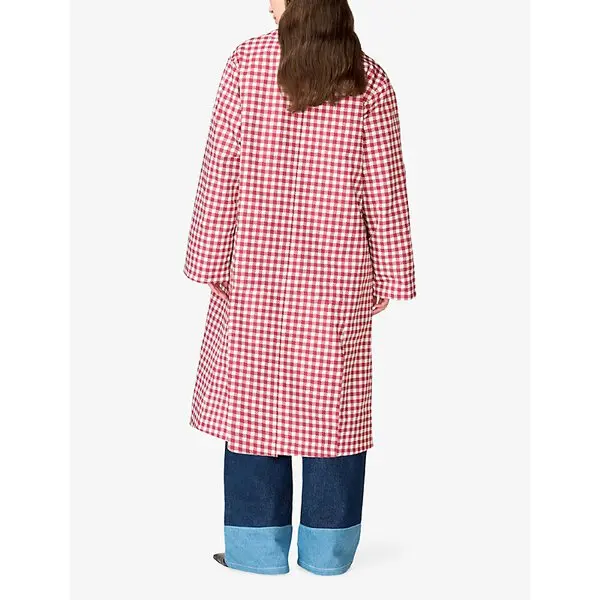 OMNES Charleston Gingham Woven Trench Coat