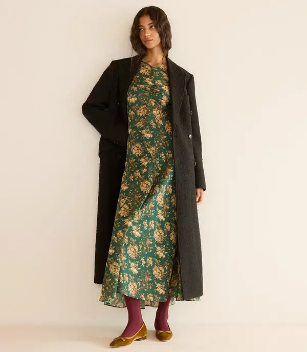 DÔEN Wilhelmina Bouclé Tweed Coat