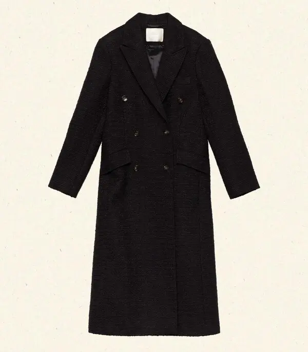DÔEN Wilhelmina Bouclé Tweed Coat