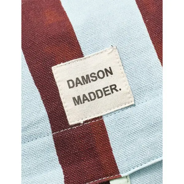 DAMSON MADDER Striped Square Cotton Cushion