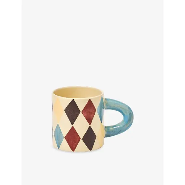 DAMSON MADDER Polka-dot Ceramic Mug - Harlequin