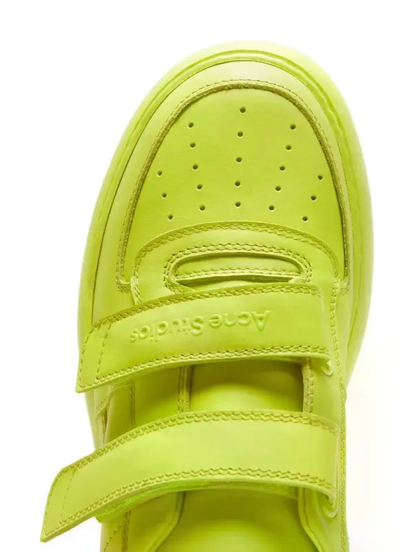 Acne Studios Touch-strap Platform Sneakers - Green