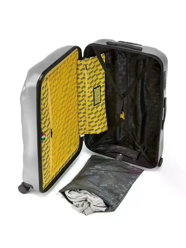 CRASH BAGGAGE Logo-detail Suitcase - Grey
