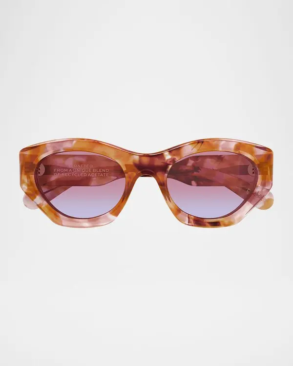 Chloé Acetate Cat-eye Sunglasses - Havana